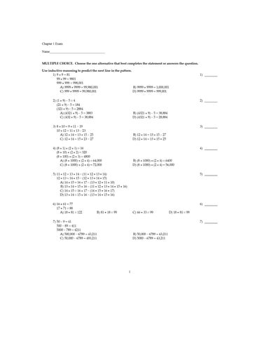 Test Bank for A Survey of Mathematics with Applications, 11th Edition ...