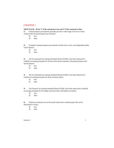 Test Bank for Accounting for Governmental & Nonprofit Entities, 19th ...