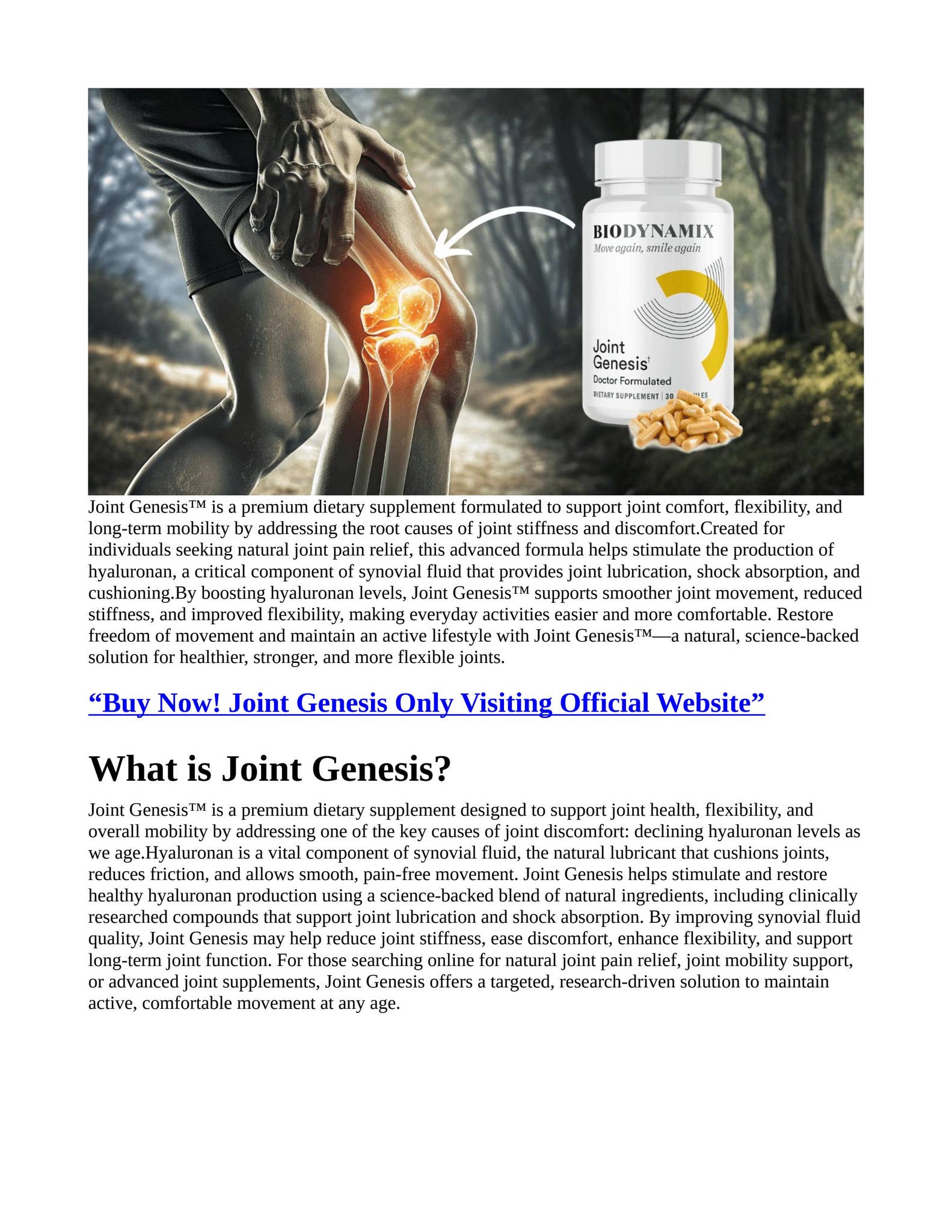 Joint Genesis [Is It Scam or Legit] Should You Buy by Opytguao B - Issuu