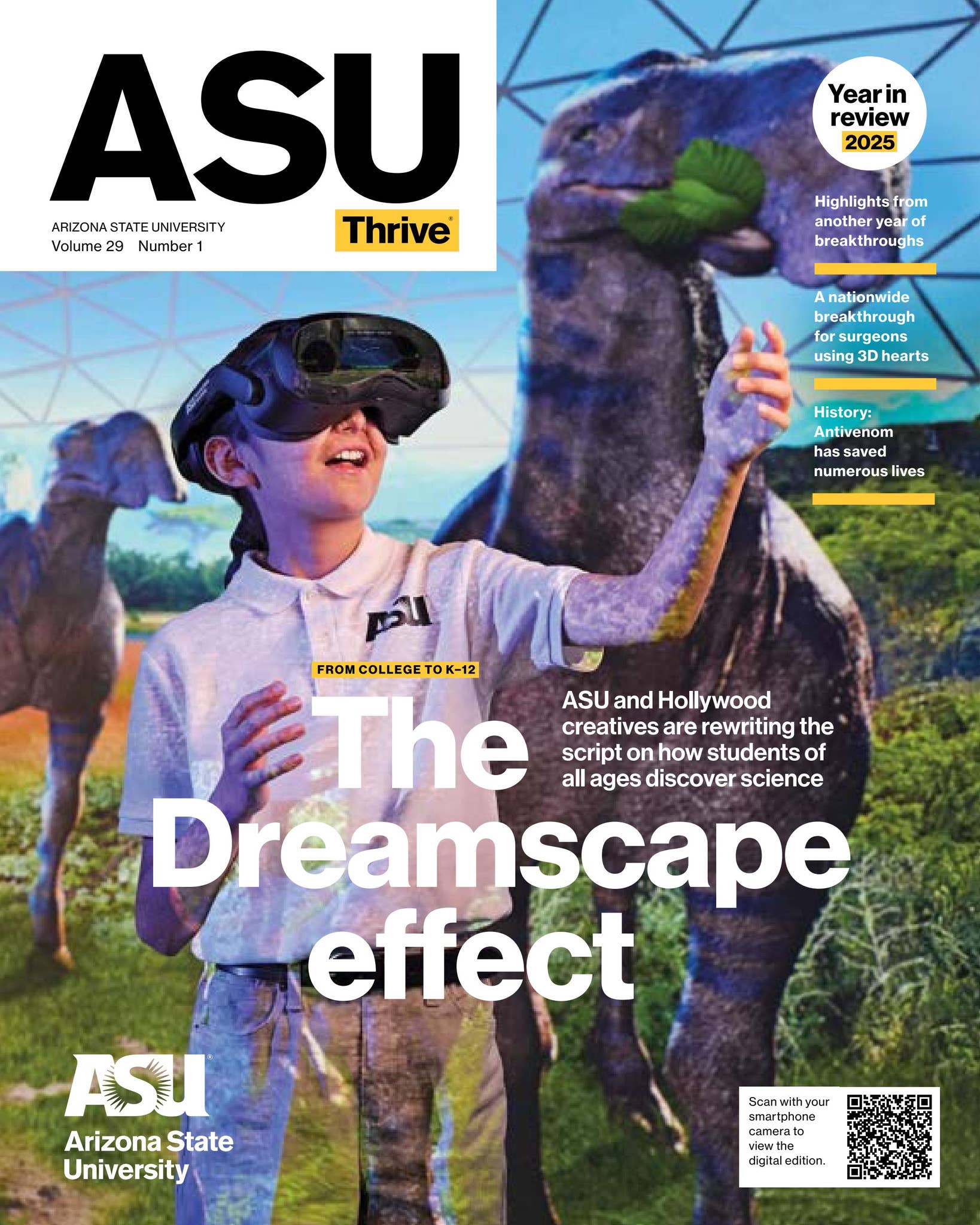 ASU Thrive Magazine Winter 2026 V29N1 by Arizona State University - Issuu