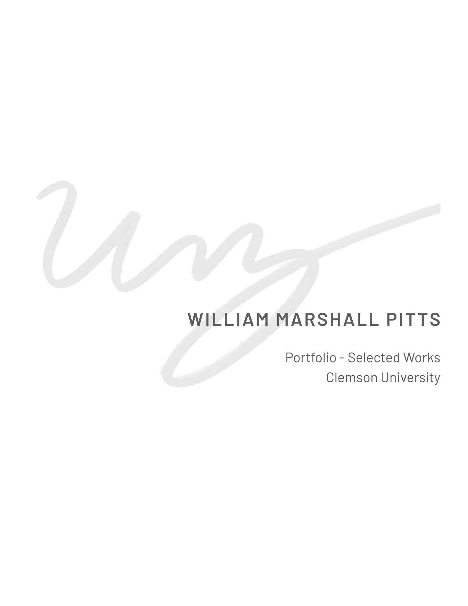 Will Pitts_Portfolio Through Fall 2025 by williammarshallpitts2024 - Issuu