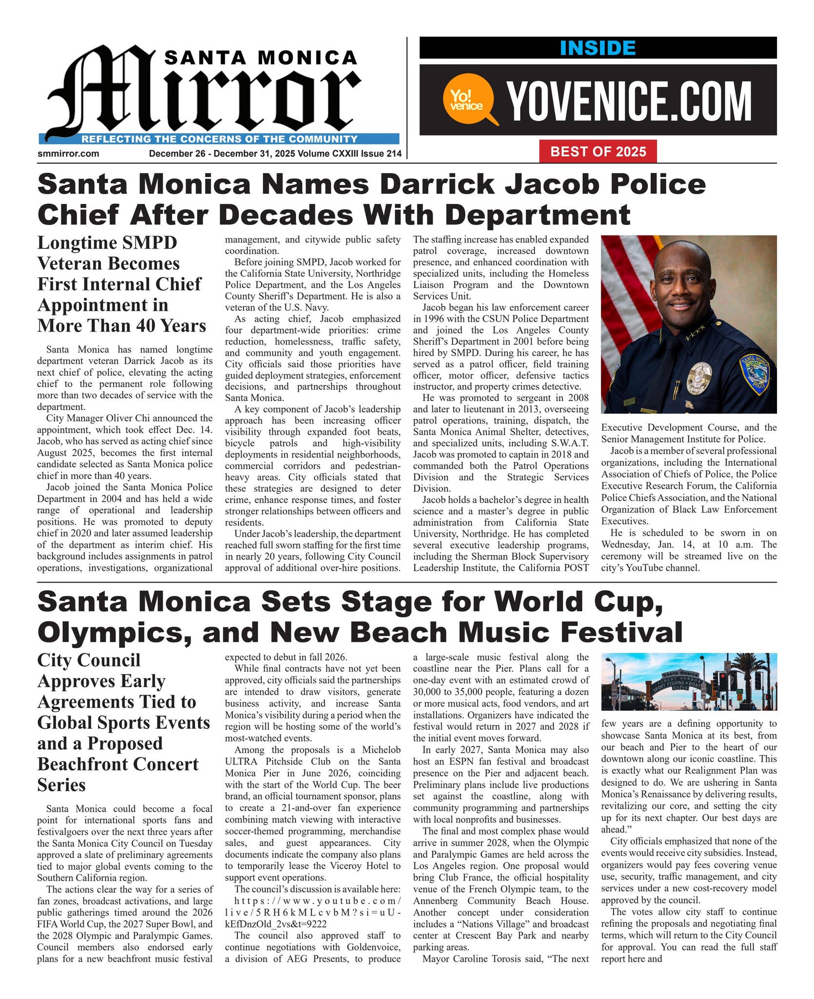 Santa Monica Mirror / Yo! Venice: Dec 26, 2025 - Dec 31, 2025 by Mirror ...