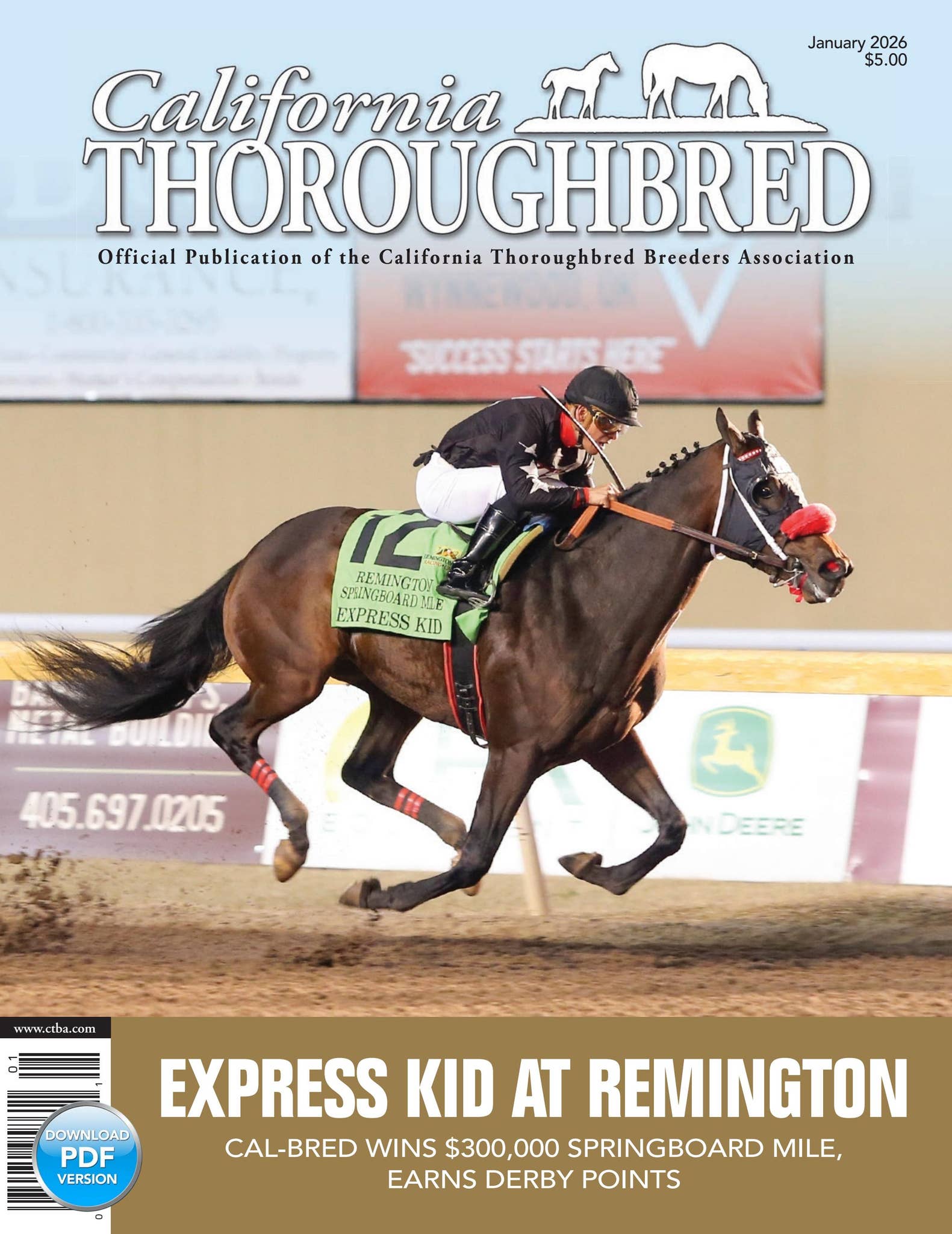 California Thoroughbred Magazine January 2026 by CTBA - Issuu