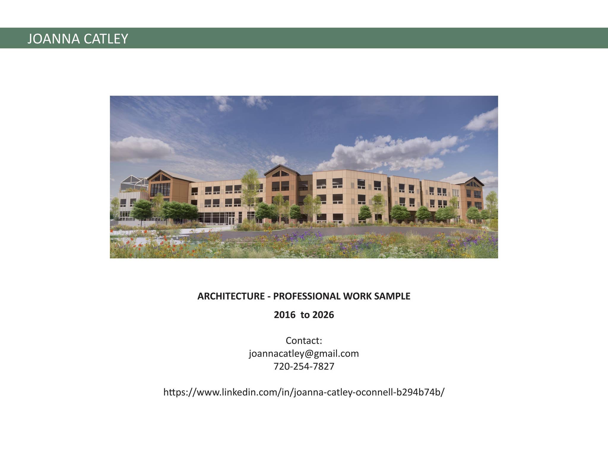 Joanna Catley - Professional Work Sample - 2026 by Joanna Catley ...