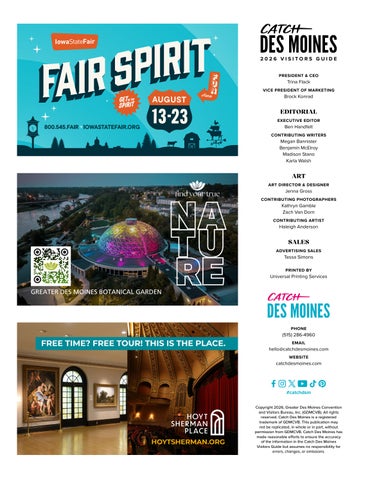 Catch Des Moines Visitors Guide 2026 by Catch Des Moines - Issuu