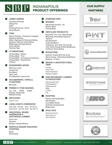 SBP Branch Line Card - Indianapolis by Specialty Building Products - Issuu