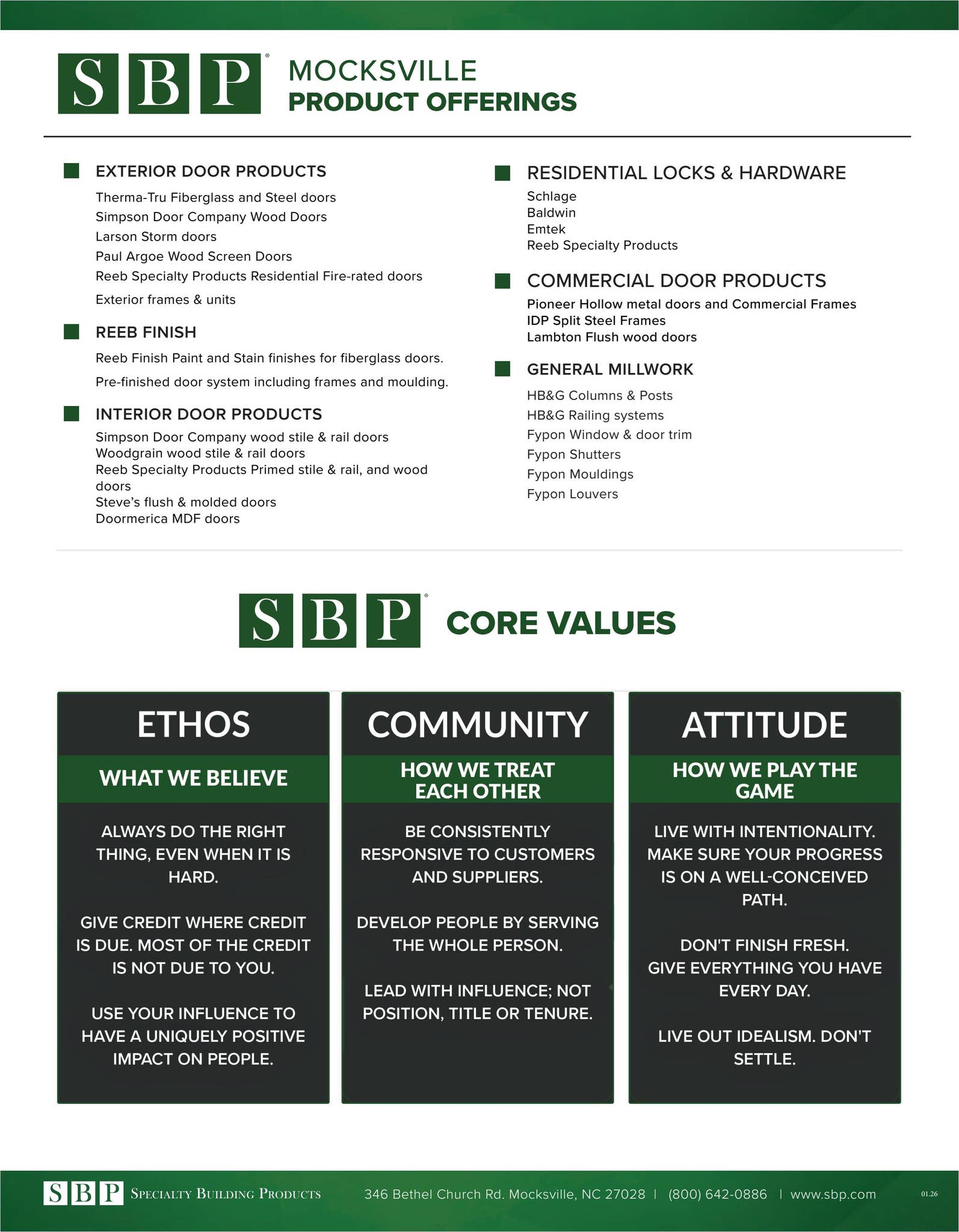 SBP Branch Line Card - Mocksville by Specialty Building Products - Issuu