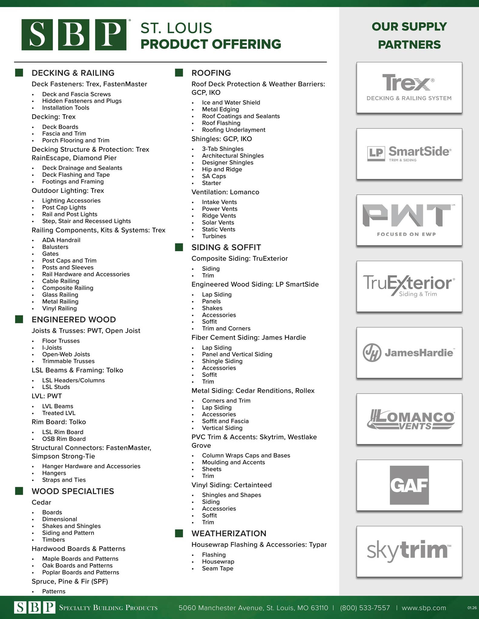 SBP Branch Line Card - St. Louis by Specialty Building Products - Issuu