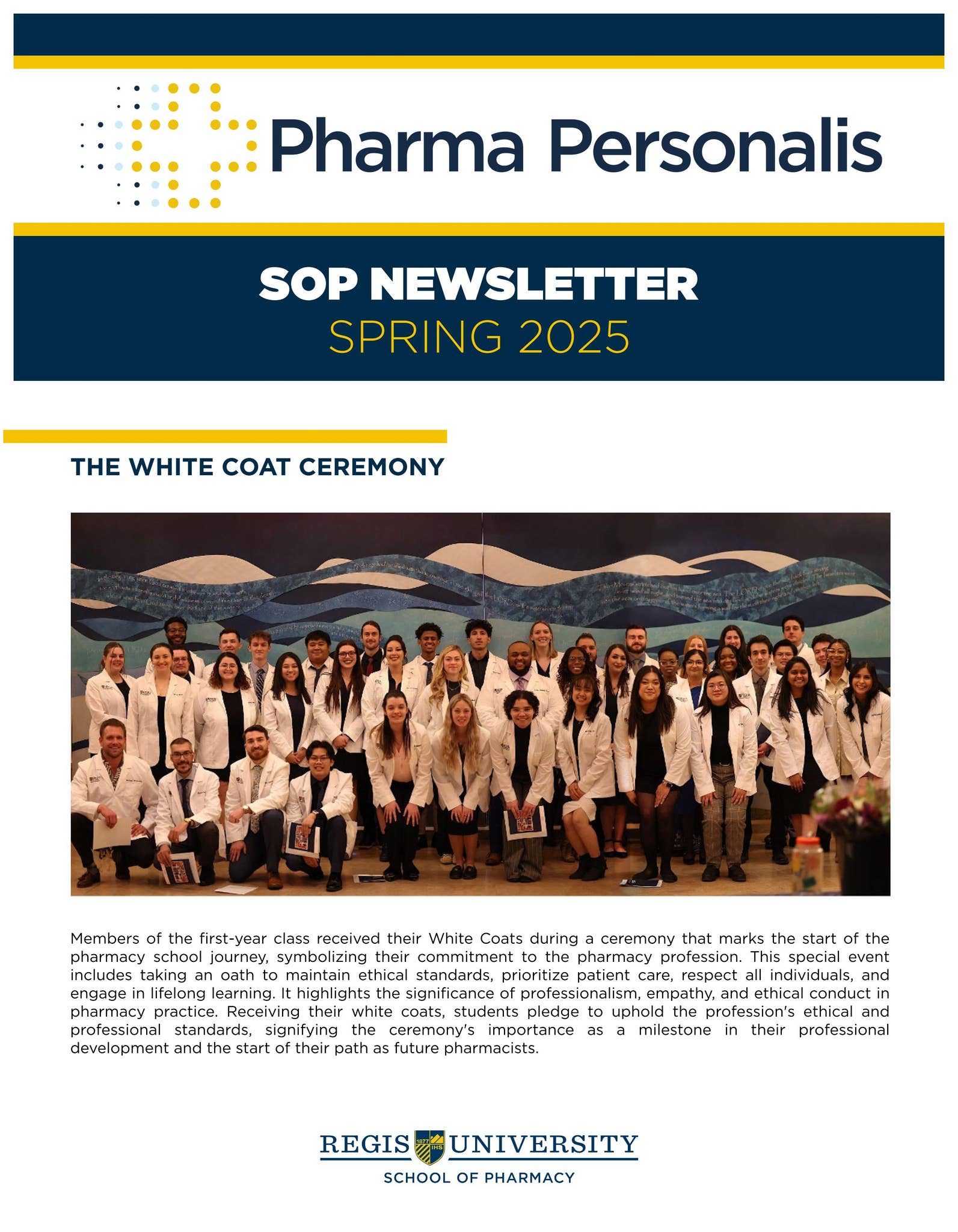 2025 Spring School of Pharmacy Newsletter by Regis University - Issuu