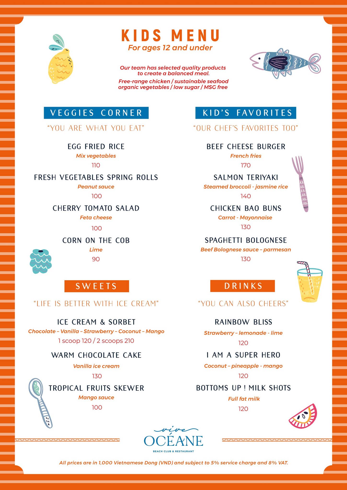Vive Oceane Kids Menu by hyattregencydanangresortandspa - Issuu