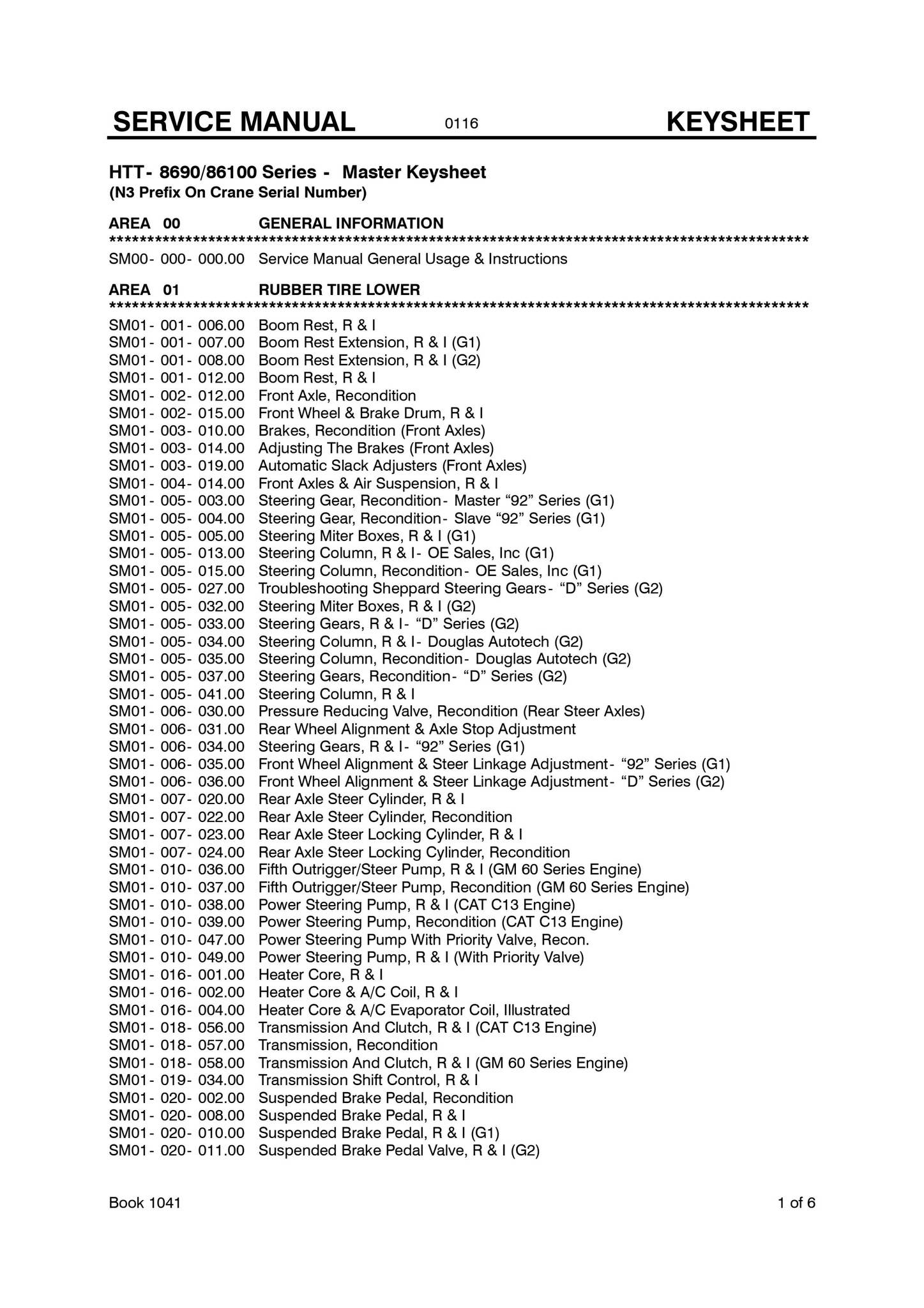 Service Manual - Link Belt HHT-8690 Crane Pdf by Heavy Equipment Manual ...
