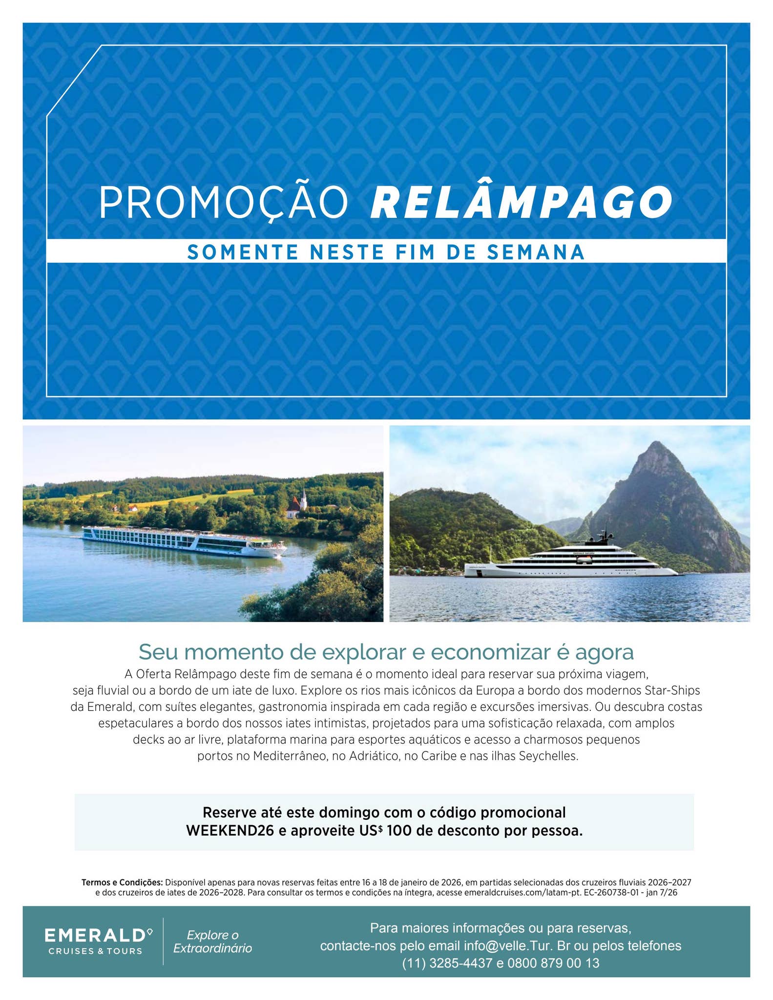 Emerald Cruises - LATAM Weekend Flash Flyer PT by Scenic & Emerald ...