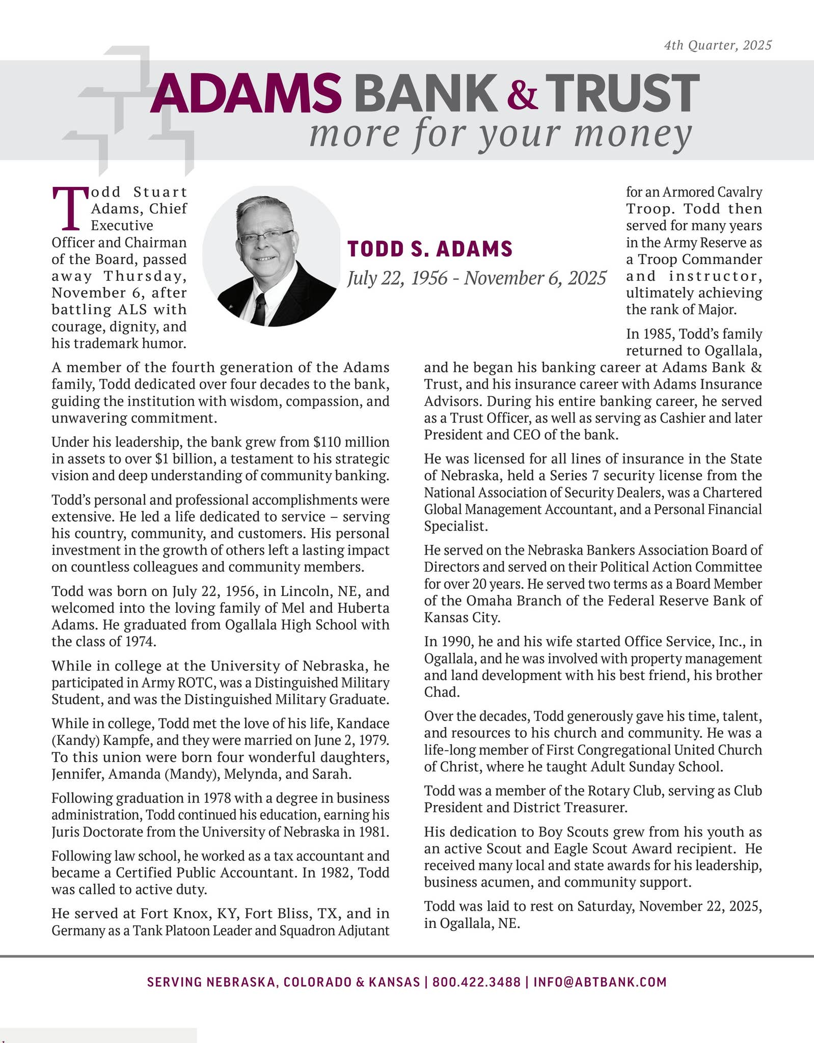 More For Your Money Q4 2025 | Adams Bank & Trust by Adams Bank & Trust ...