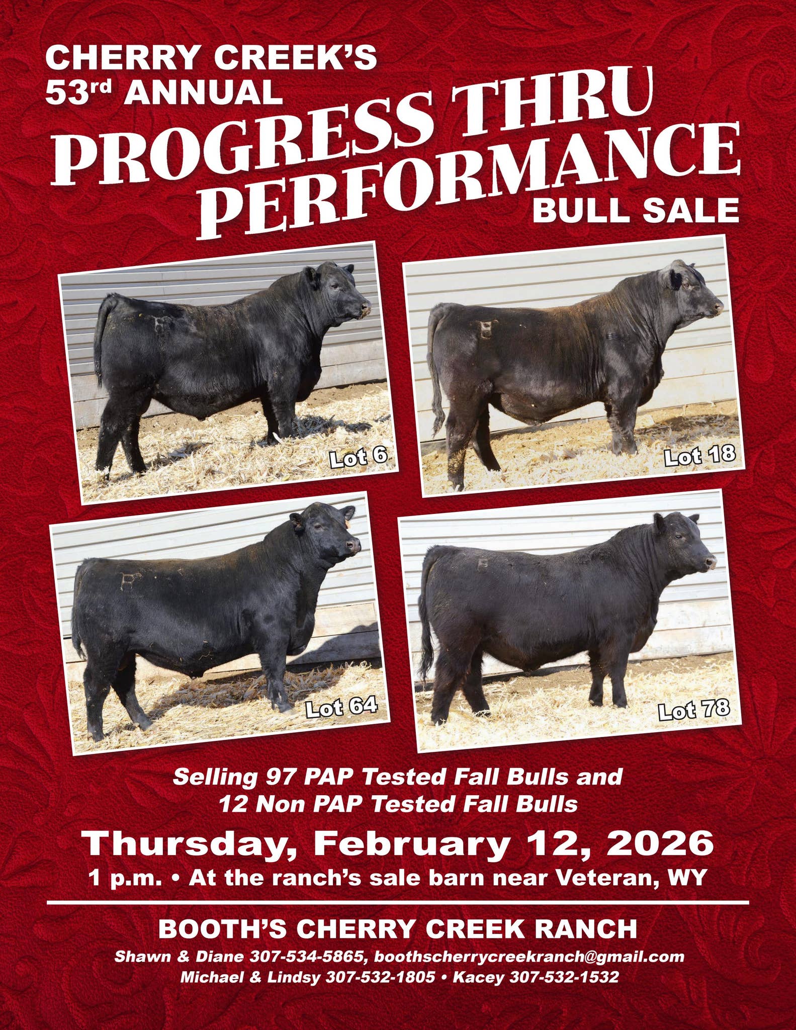 Booth's Cherry Creek Ranch 53rd Annual Progress Thru Performance Bull ...
