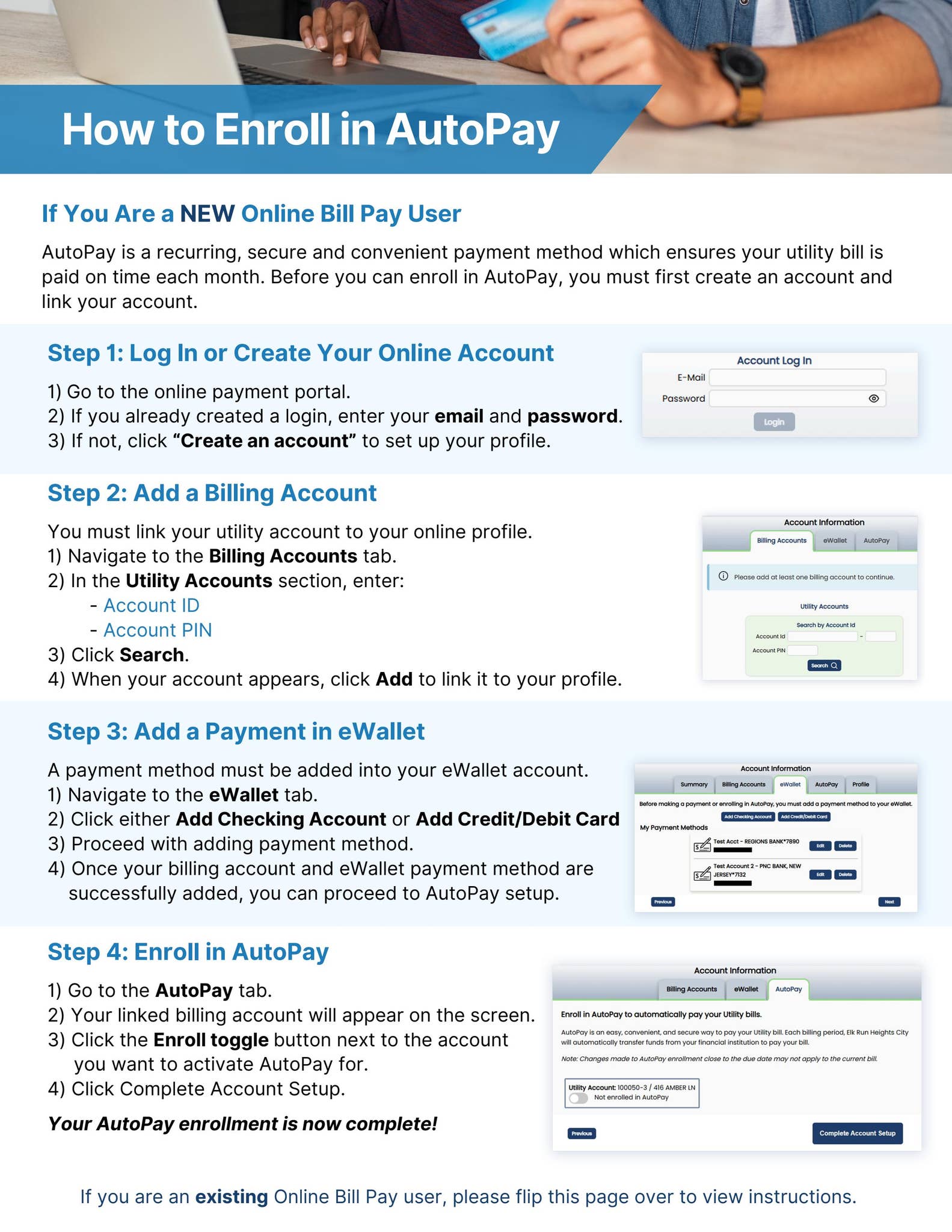 AutoPay Instructions - Online Bill Pay by Edmunds GovTech - Issuu