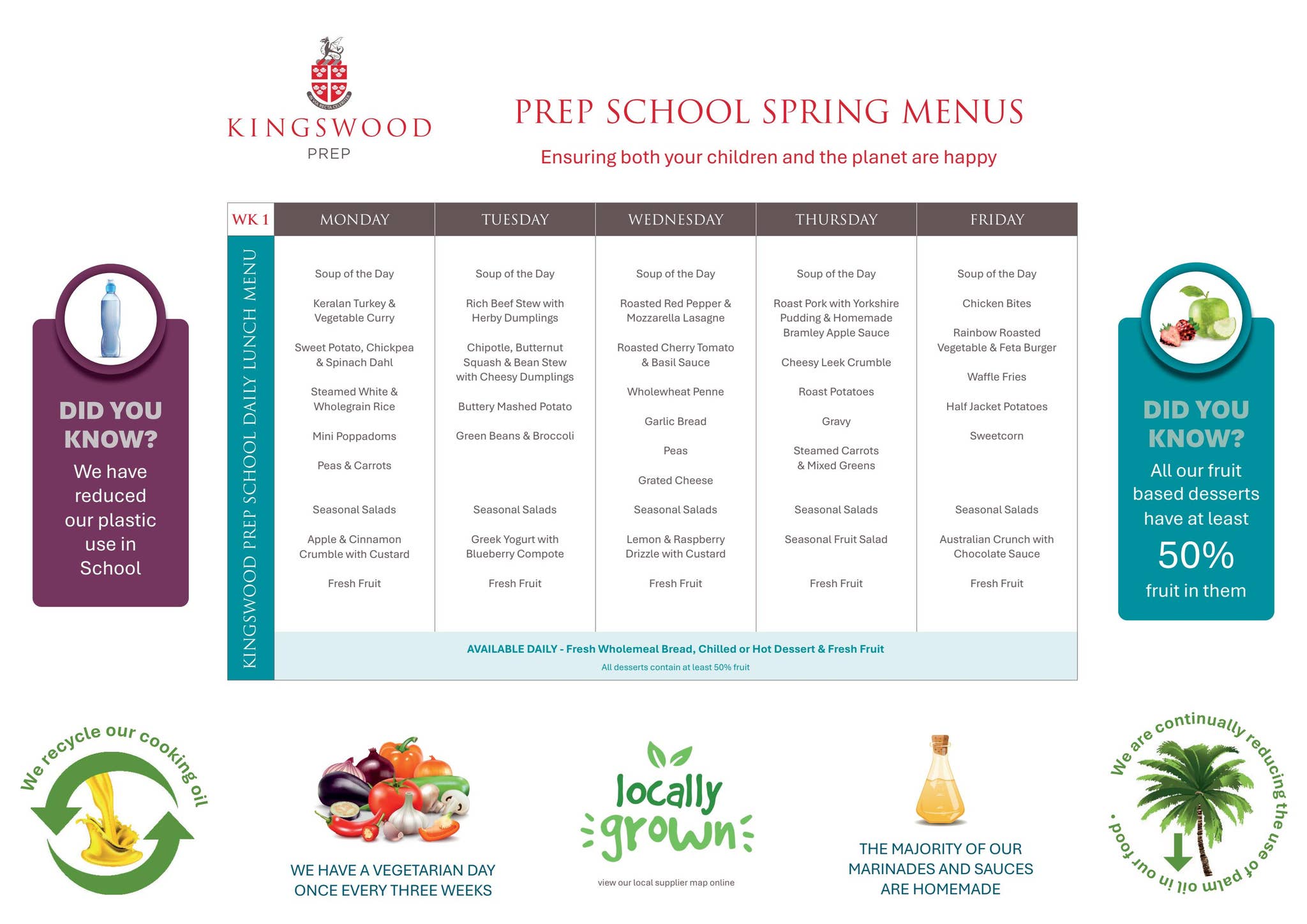 KPS Menus by Kingswood School - Issuu