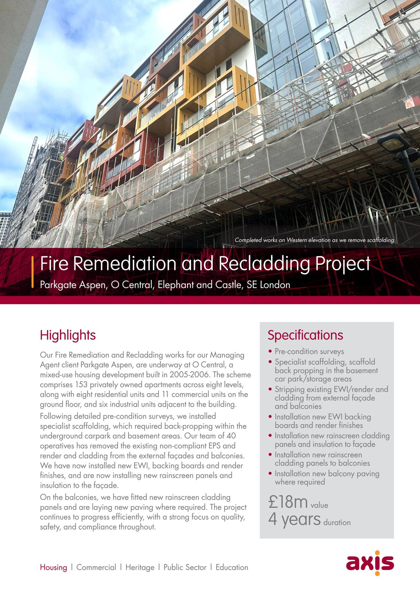 Case Study O Central Fire Remediation and Recladding Project case study ...