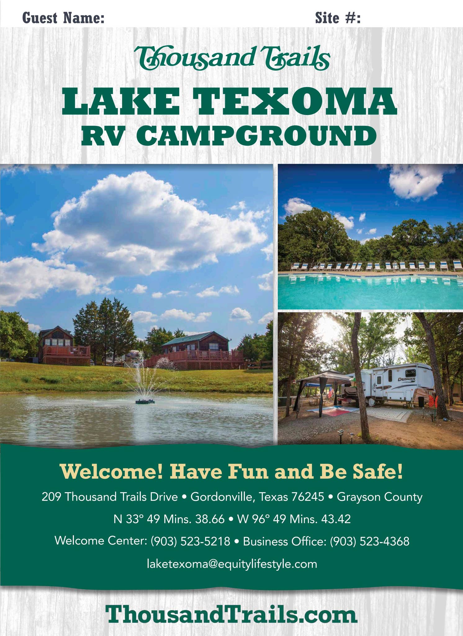 Thousand Trails Lake Texoma by AGS/Texas Advertising - Issuu