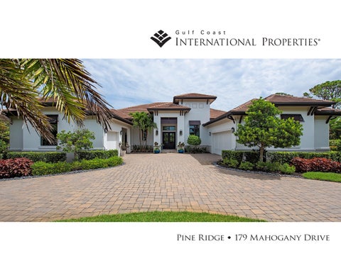 Pine Ridge - 179 Mahogany Drive, Naples Florida - GCIP by Gulf Coast ...