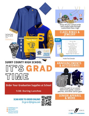 Surry County HS Catalog SR by hjvirginia.com - Issuu
