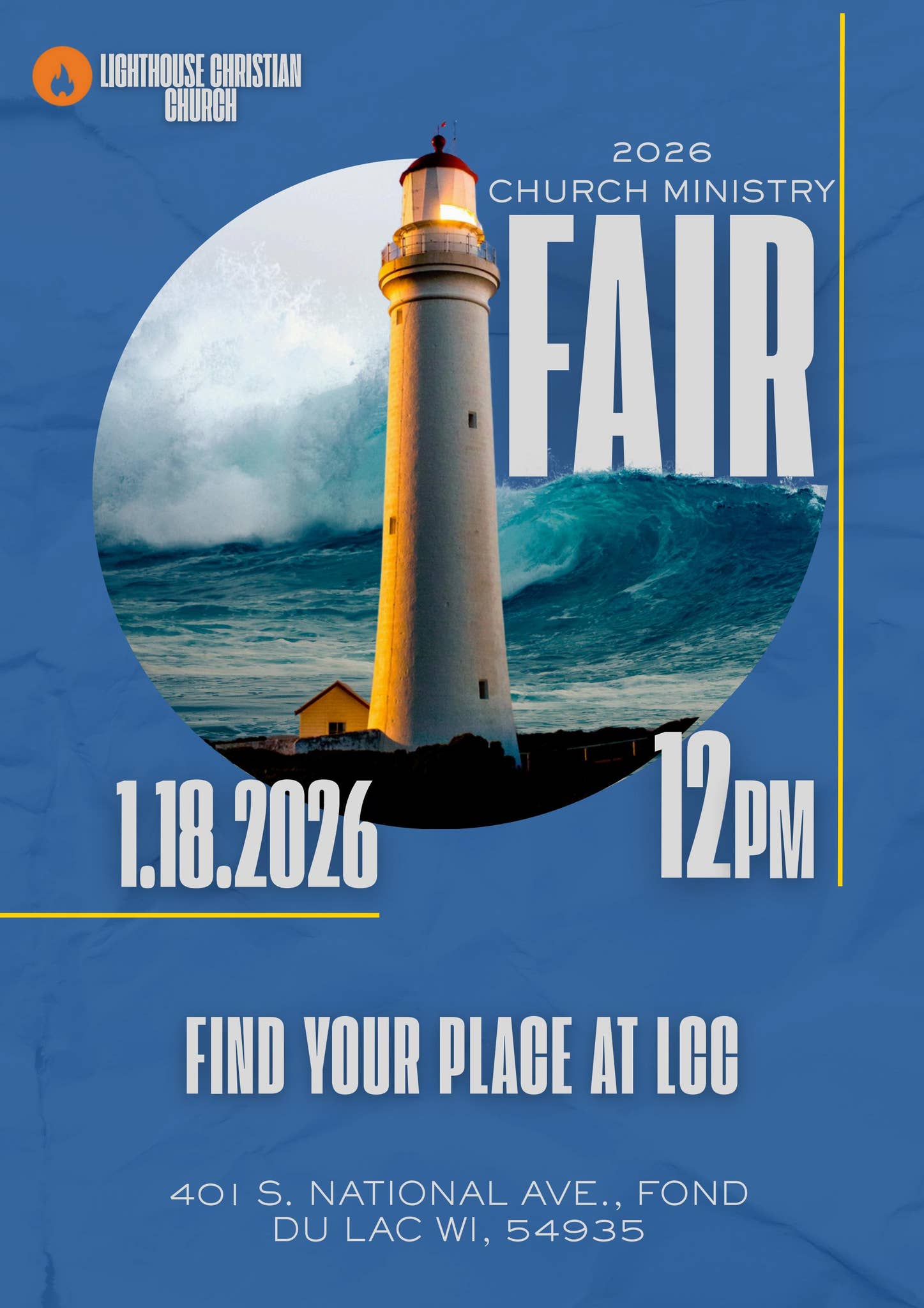 Blue and White Modern Faith Church Seminar Flyer by ...