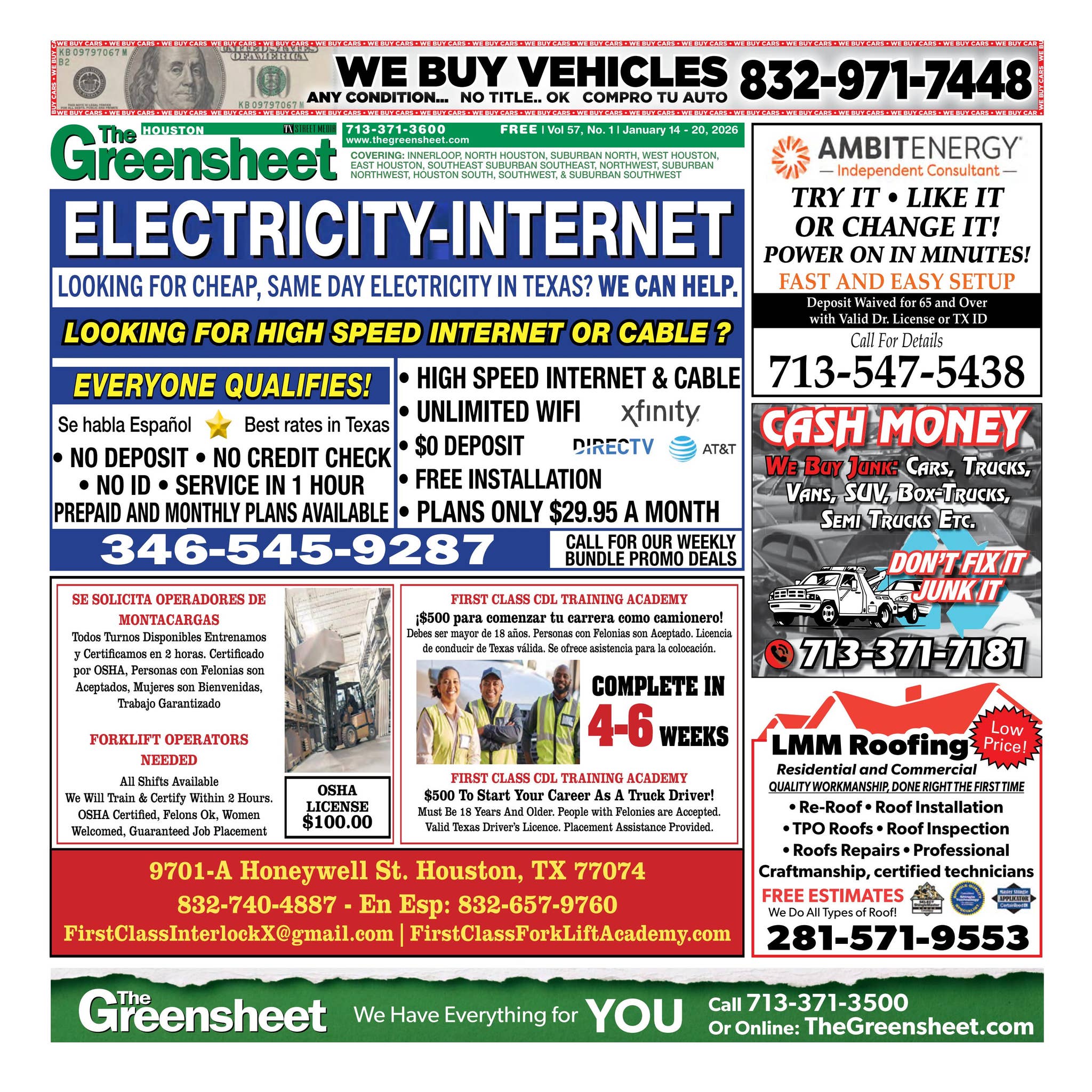 The 1-14-2026 Edition of The Greensheet Houston by Street Media - Issuu