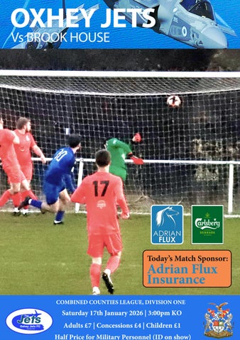 Oxhey Jets Vs Brook House by oxheyjets72 - Issuu