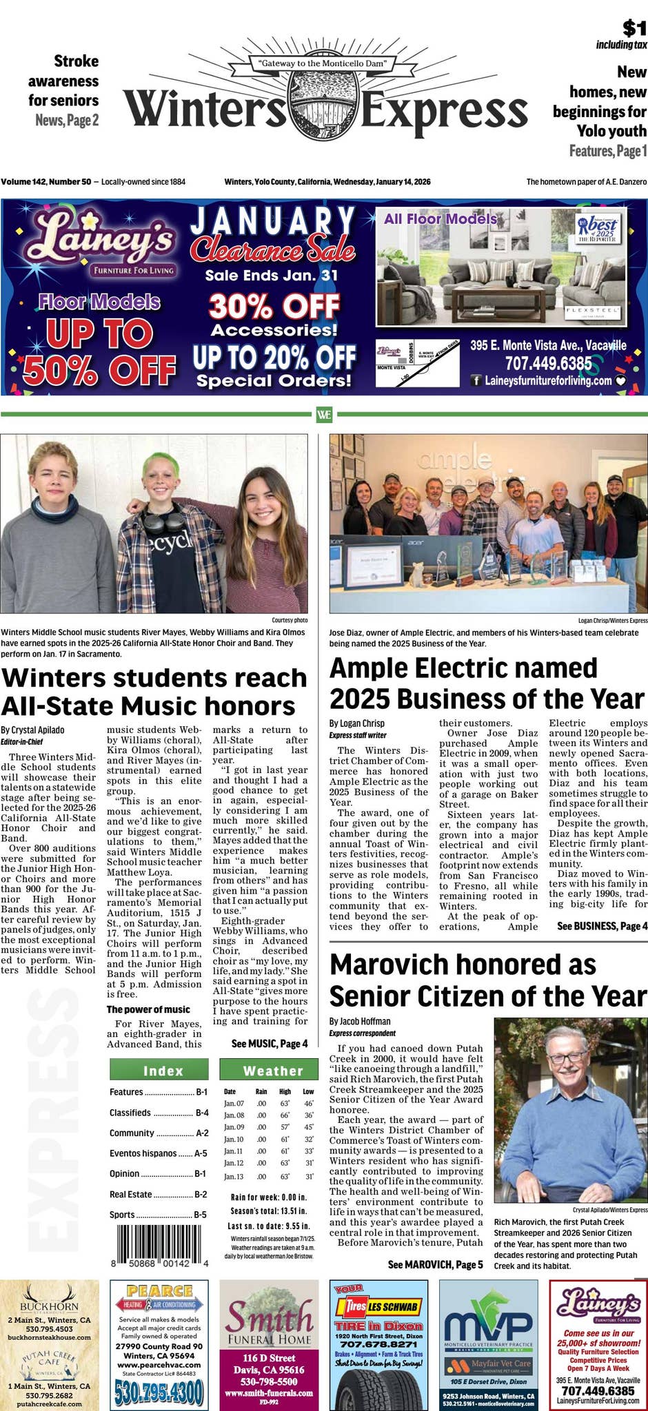 Winters Express: Wednesday, January 14, 2026 by mcnaughtonmedia - Issuu