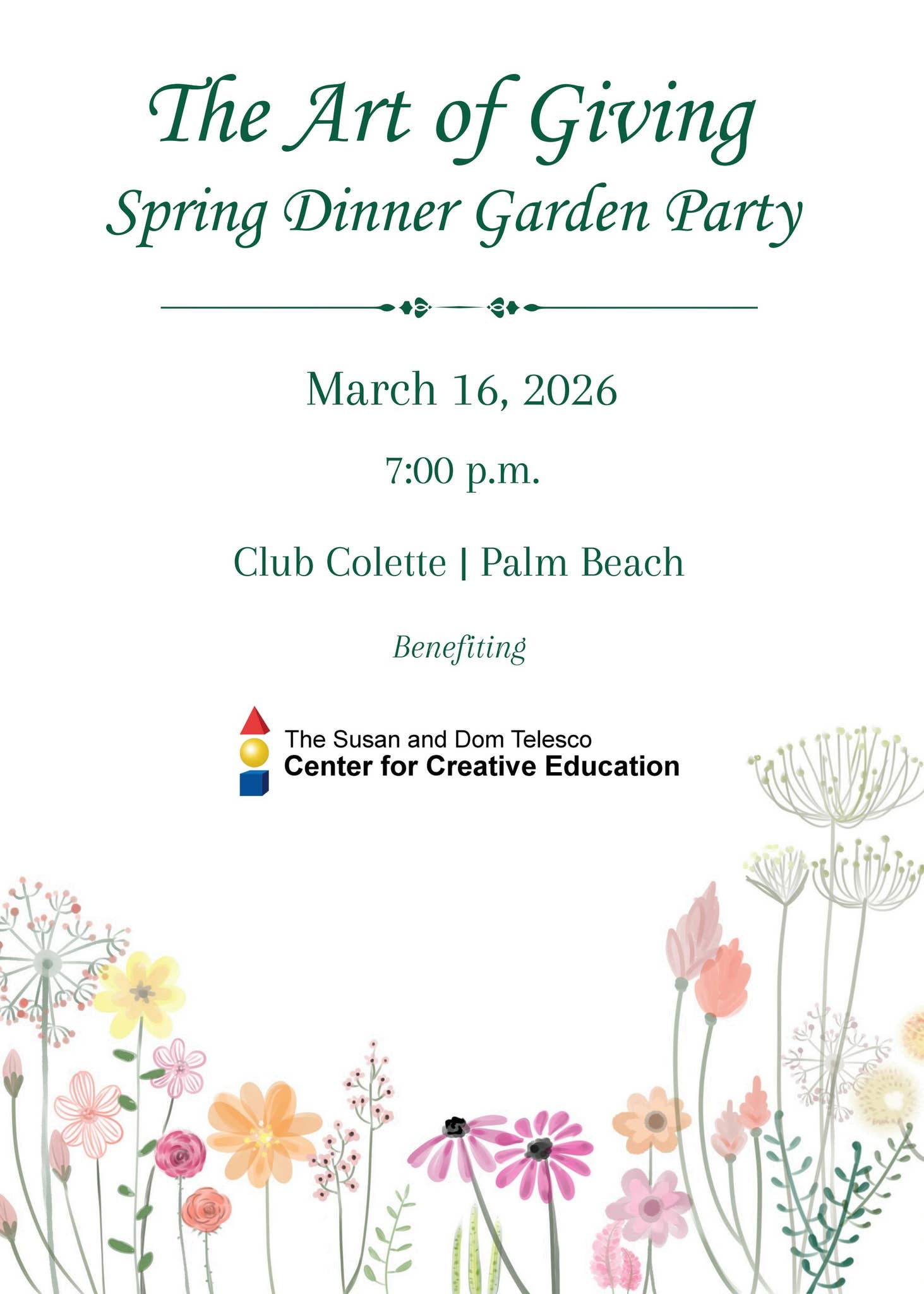 The Art of Giving Spring Dinner Garden Party by cceFL - Issuu