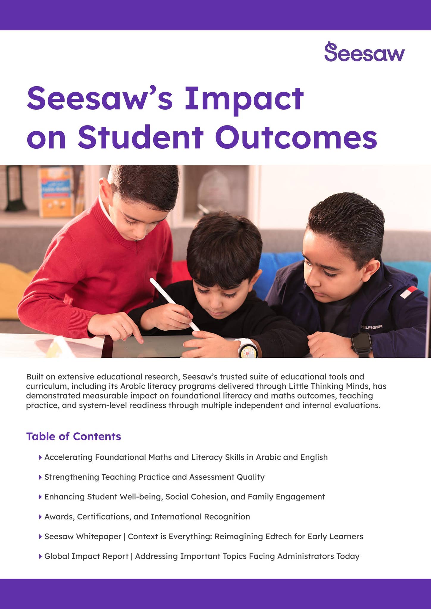 Seesaw's Impact on Student Outcomes by seesawlearning - Issuu