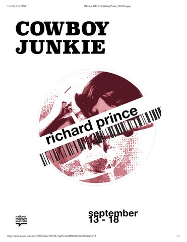 Cowboy Junkie: Richard Prince - Jackie Horton by Belmont Digital ...