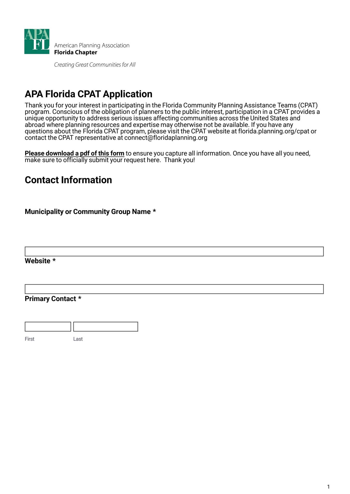 APA Florida CPAT Application Practice Form by APA Florida - Issuu