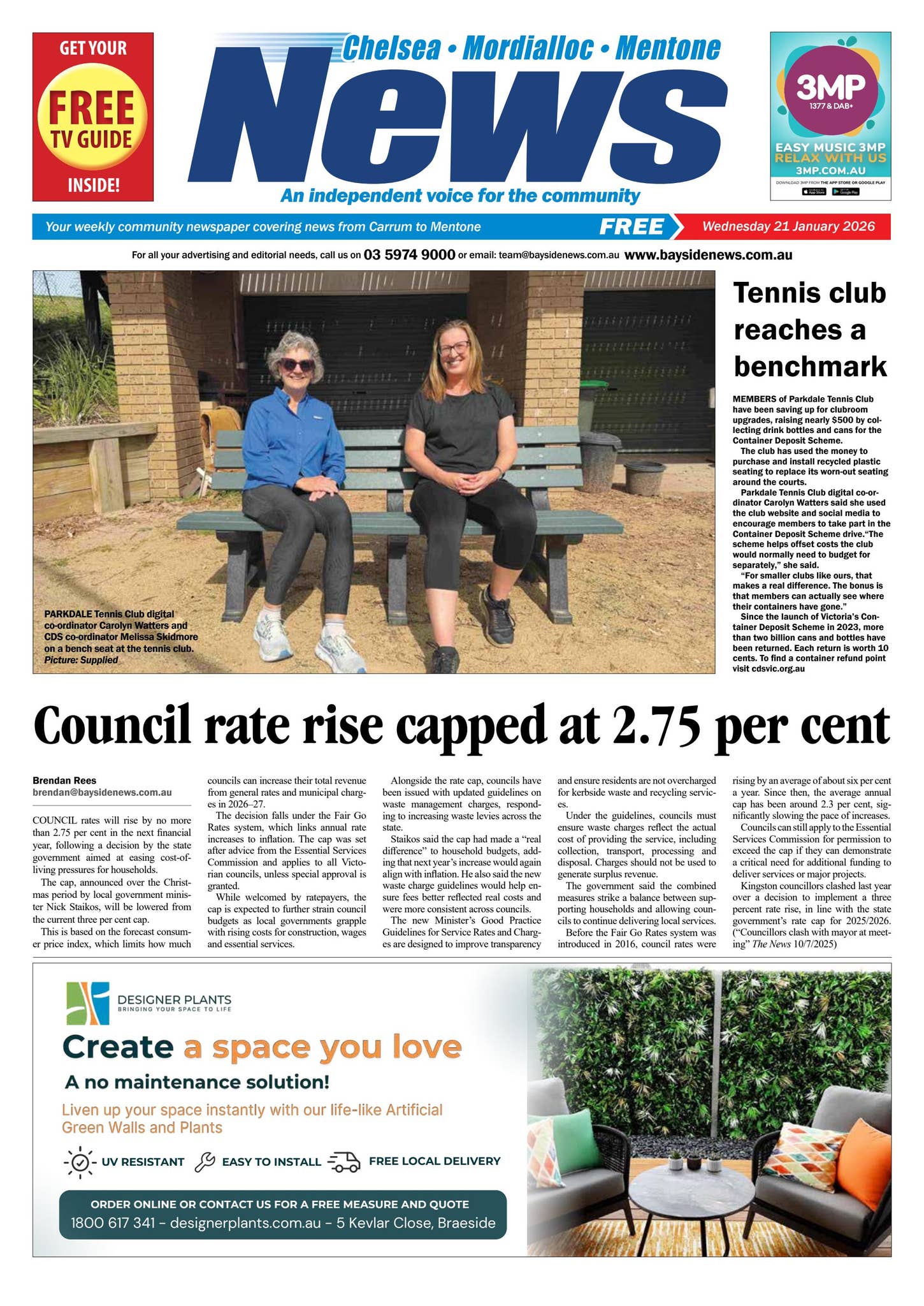 Chelsea Mordialloc Mentone News 21st January 2026 by Mornington ...