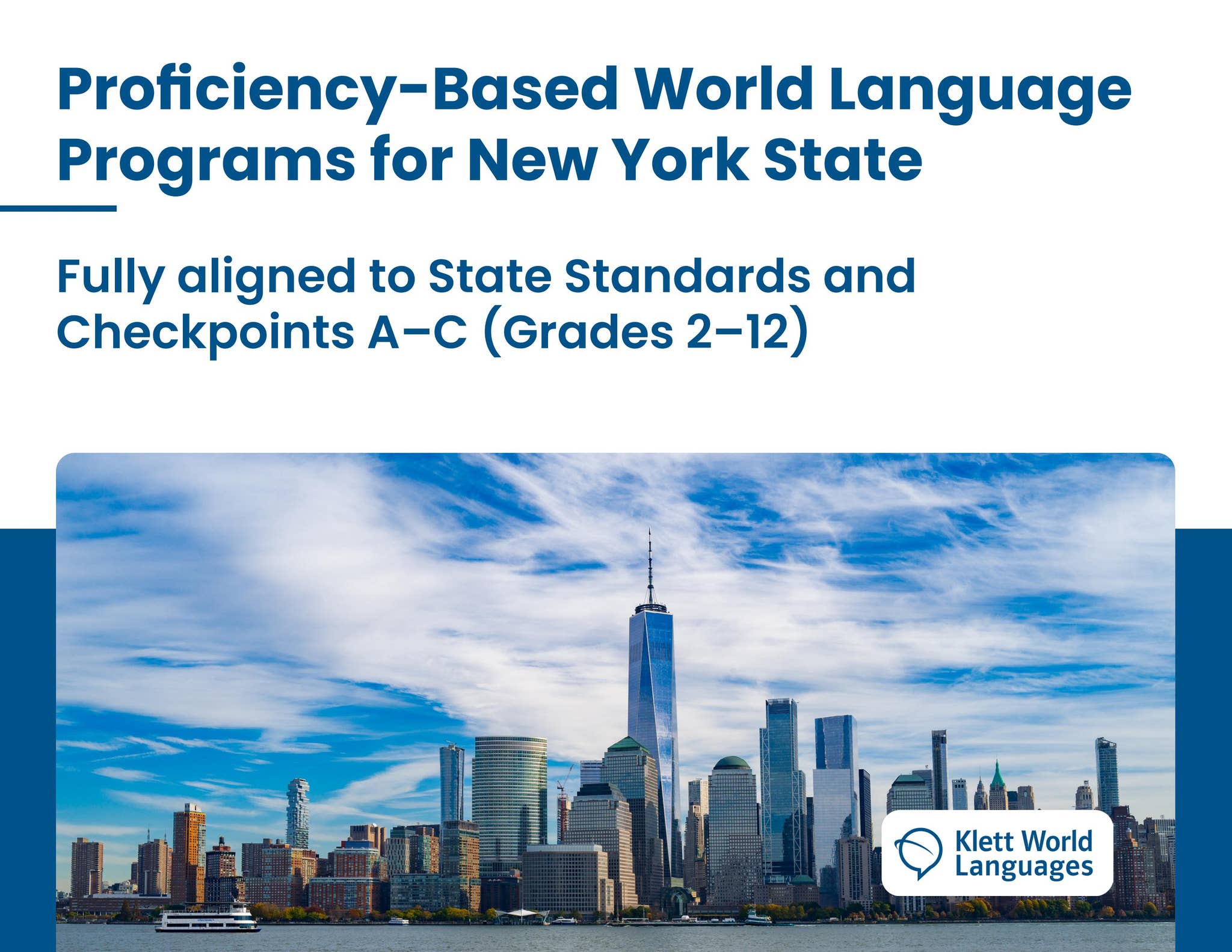 Overview NY Catalog by Grade and Checkpoint by Klett World Languages ...