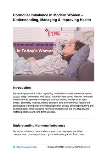 hormonal-imbalance-modern-women.pdf by fyneivf - Issuu