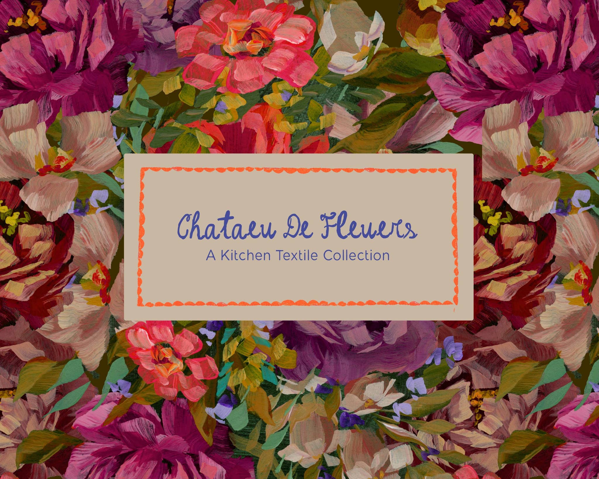 Annie Quigley | Kitchen Textiles, Chataeu De Fleuers by Jewel Branding ...