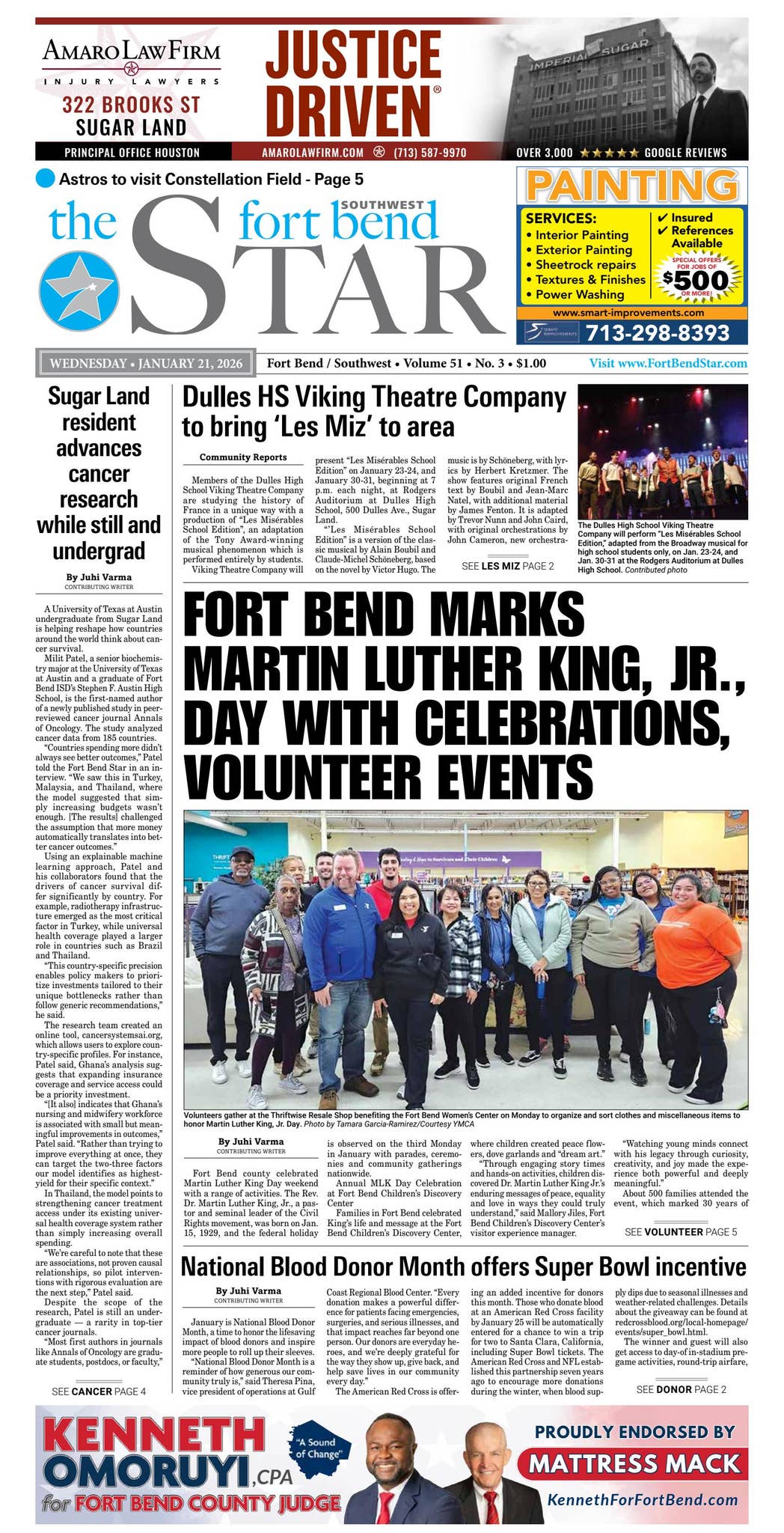 The 1-21-2026 Edition of The Fort Bend Star by Street Media - Issuu