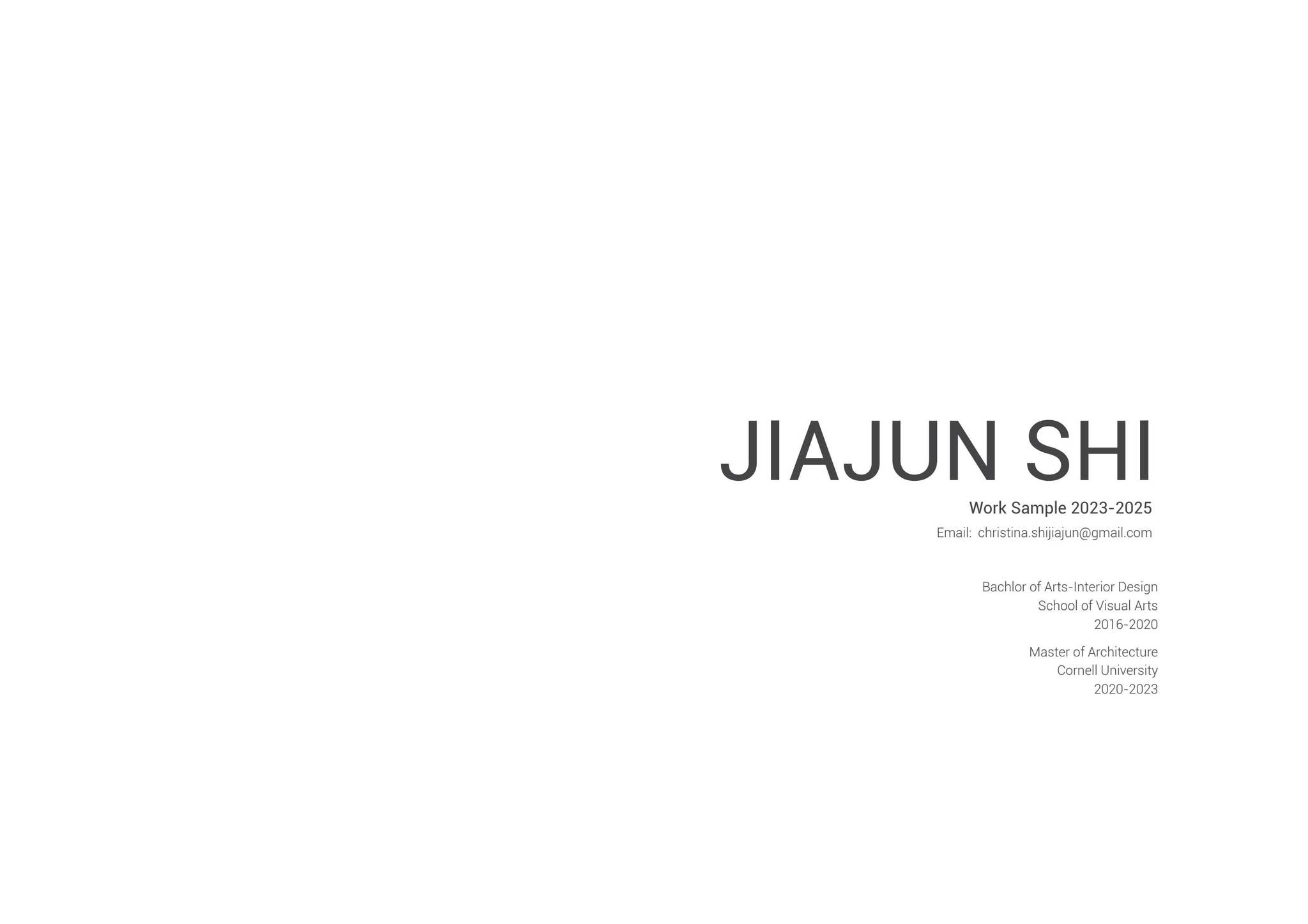 portfolio_JIAJUN SHI by 施佳君 - Issuu