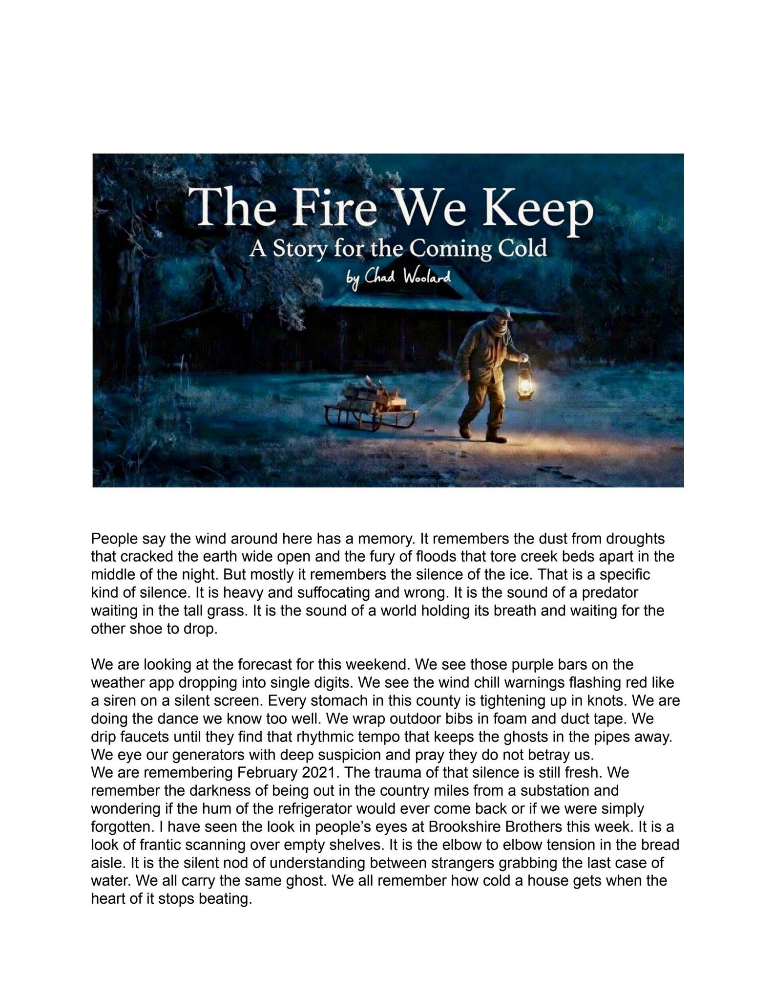 The Fire We Keep by Chad Woolard - Issuu