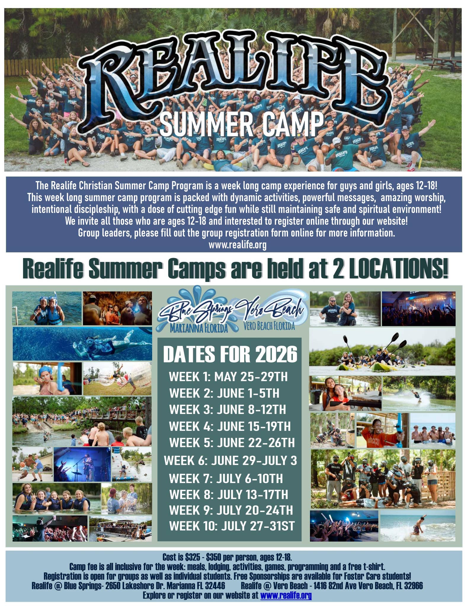 Realife Summer Camp 2026 Flyer by Realife Camps - Issuu