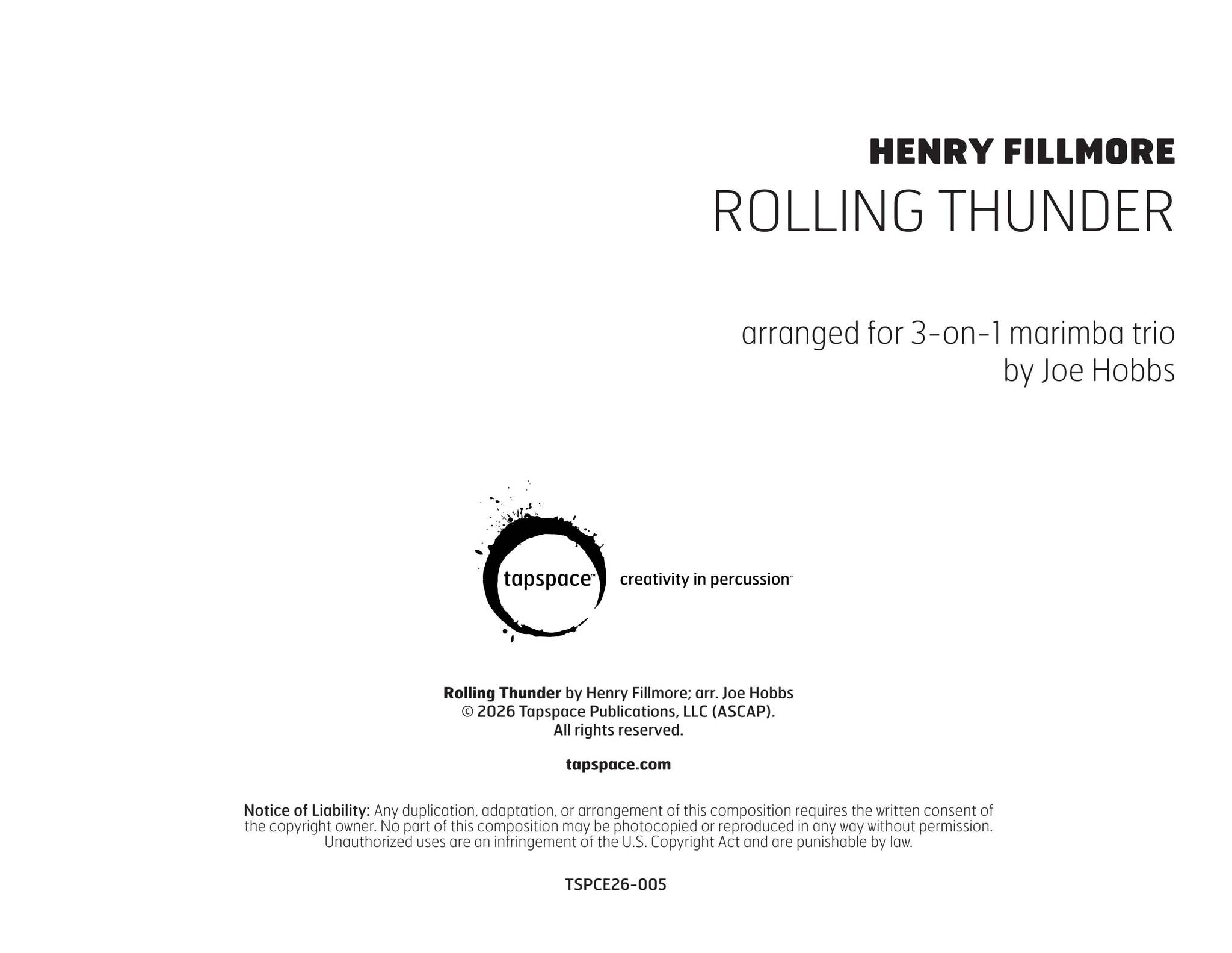 Rolling Thunder-SAMPLE by Tapspace - Issuu