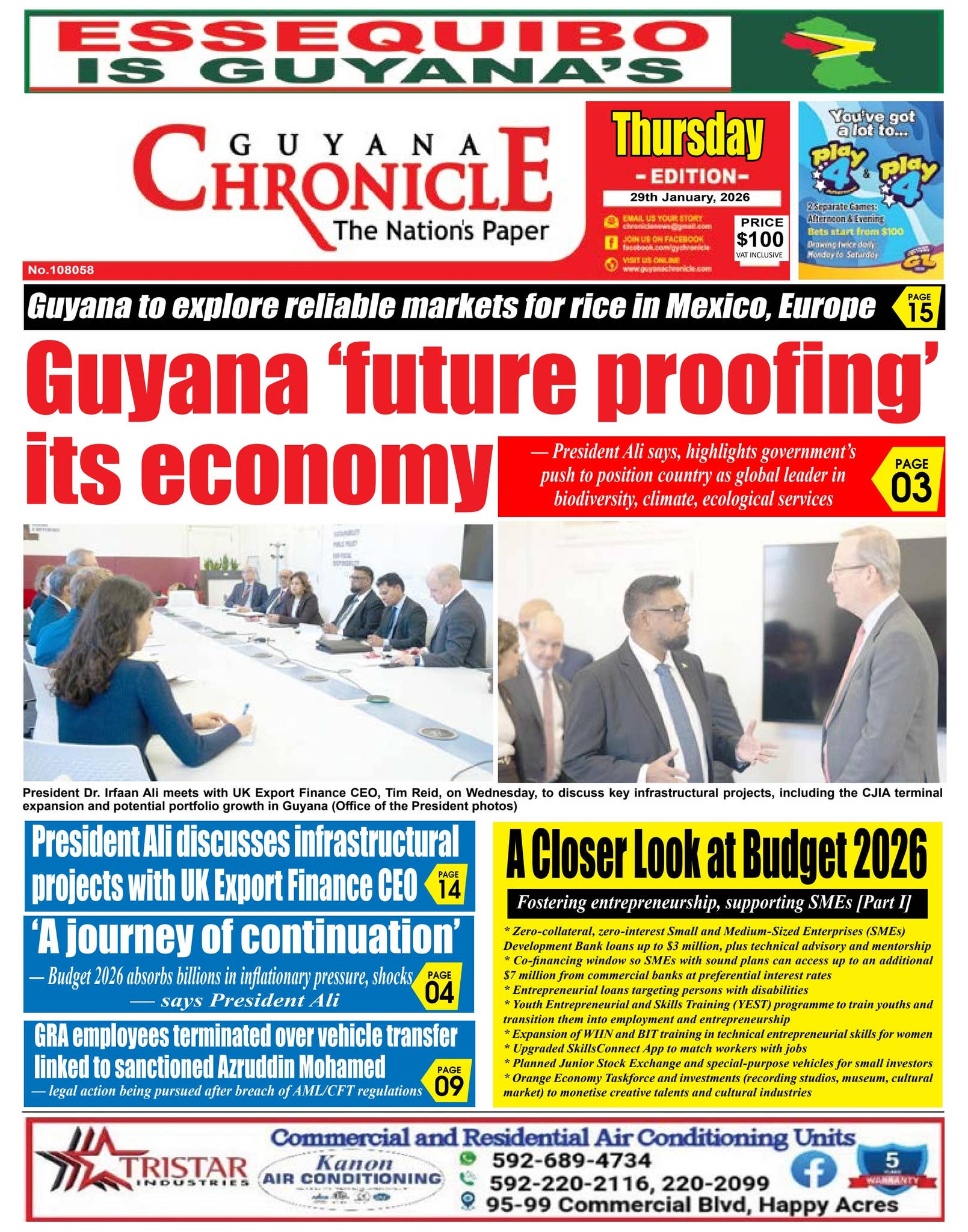 Guyana Chronicle E-Paper 29-01-2026 by Guyana Chronicle - Issuu