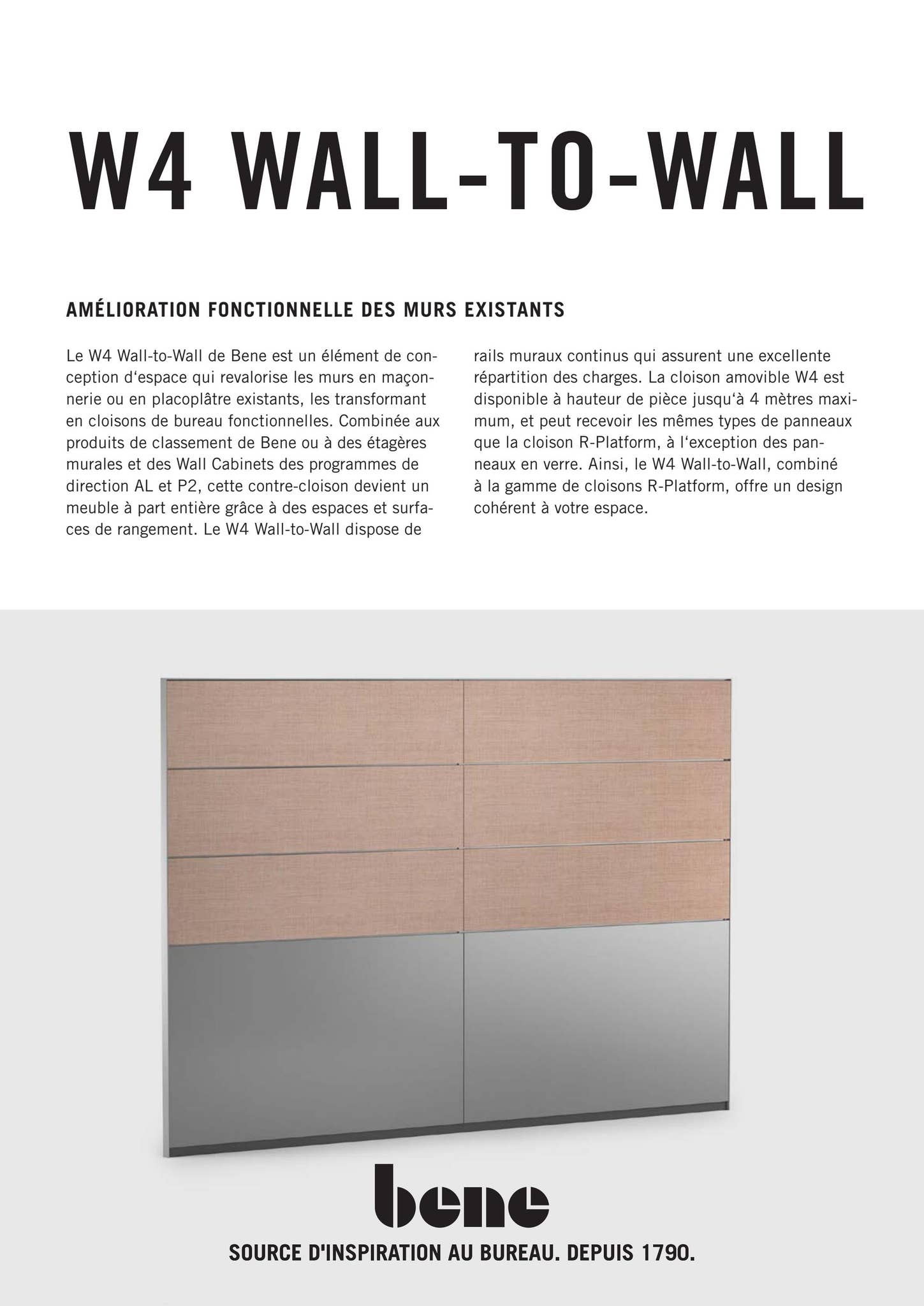 fiche-technique-bene-w4-wall-to-wall by Bene Office - Issuu