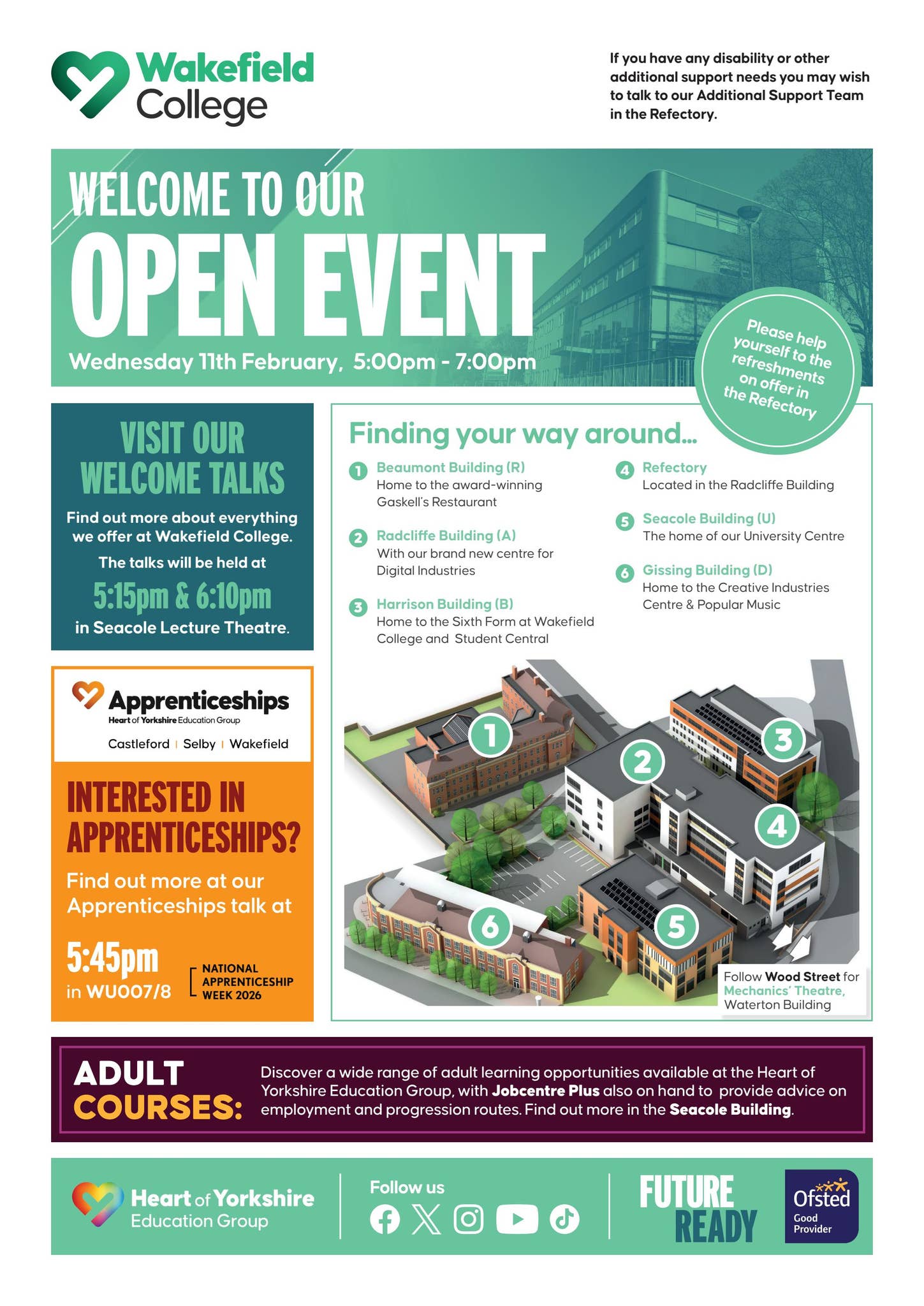 Wakefield College February Open Event Programme by Heart of Yorkshire ...