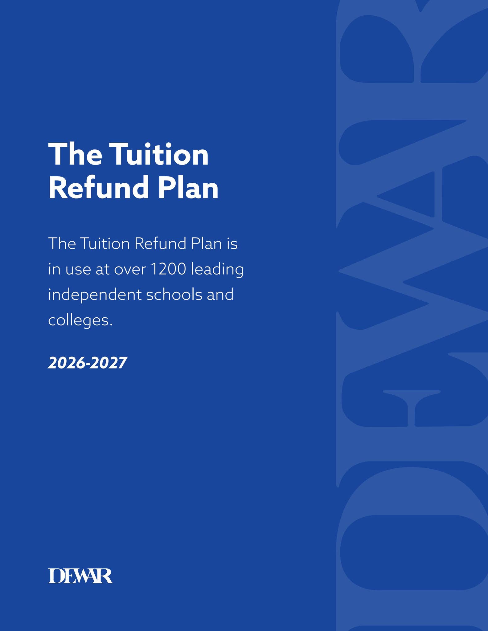 Dewar - Tuition Refund Plan Brochure by Ramaz School - Issuu