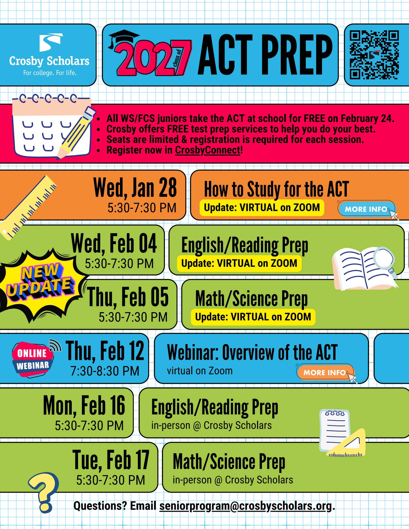 ACT prep - class of 2027 by Crosby Scholars Community Partnership - Issuu