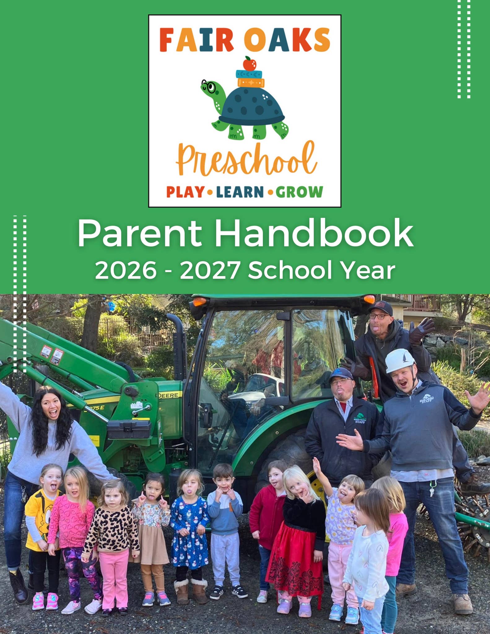 Fair Oaks Preschool Parent Handbook 2026-2027 by forpd - Issuu