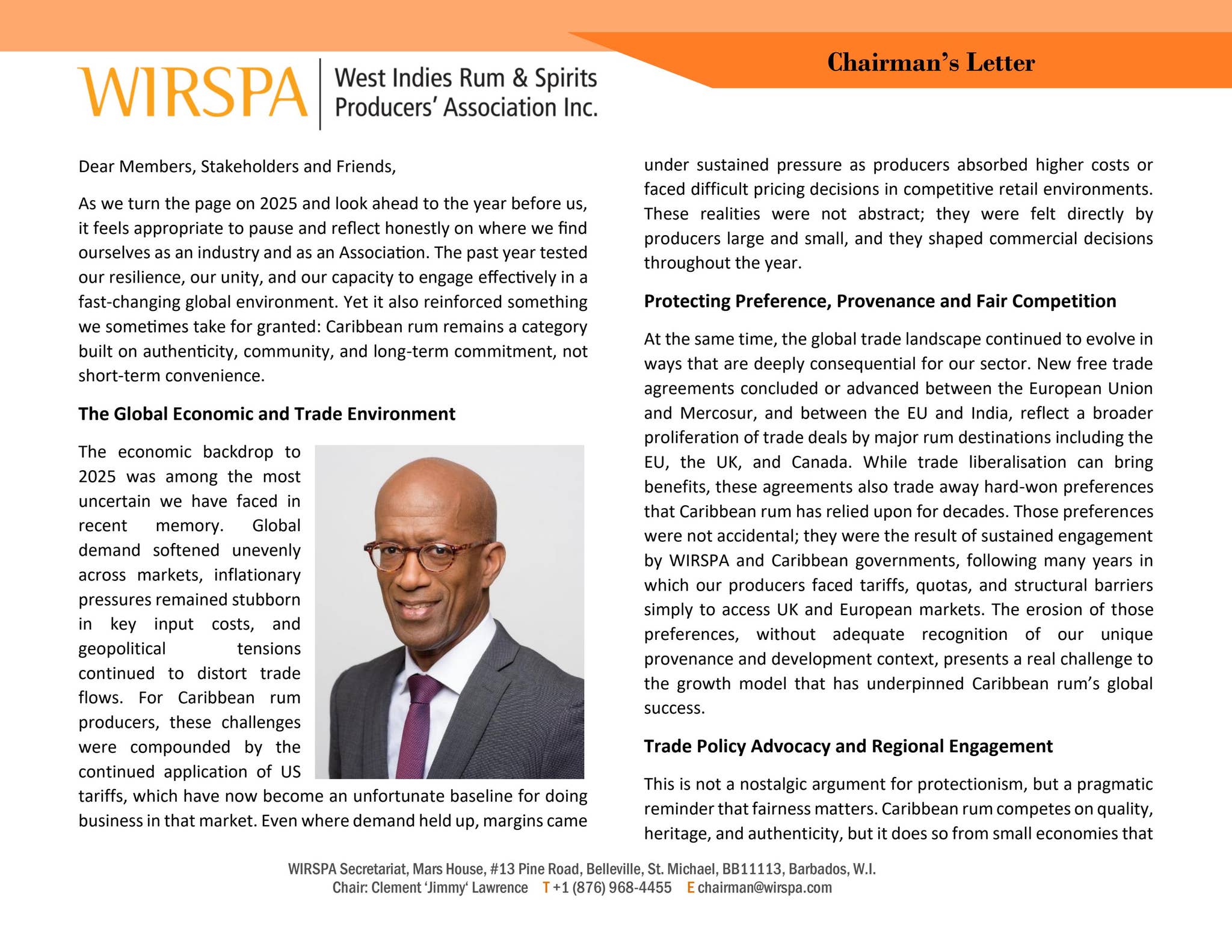 Chairman's Letter 2026 by WIRSPA - Issuu