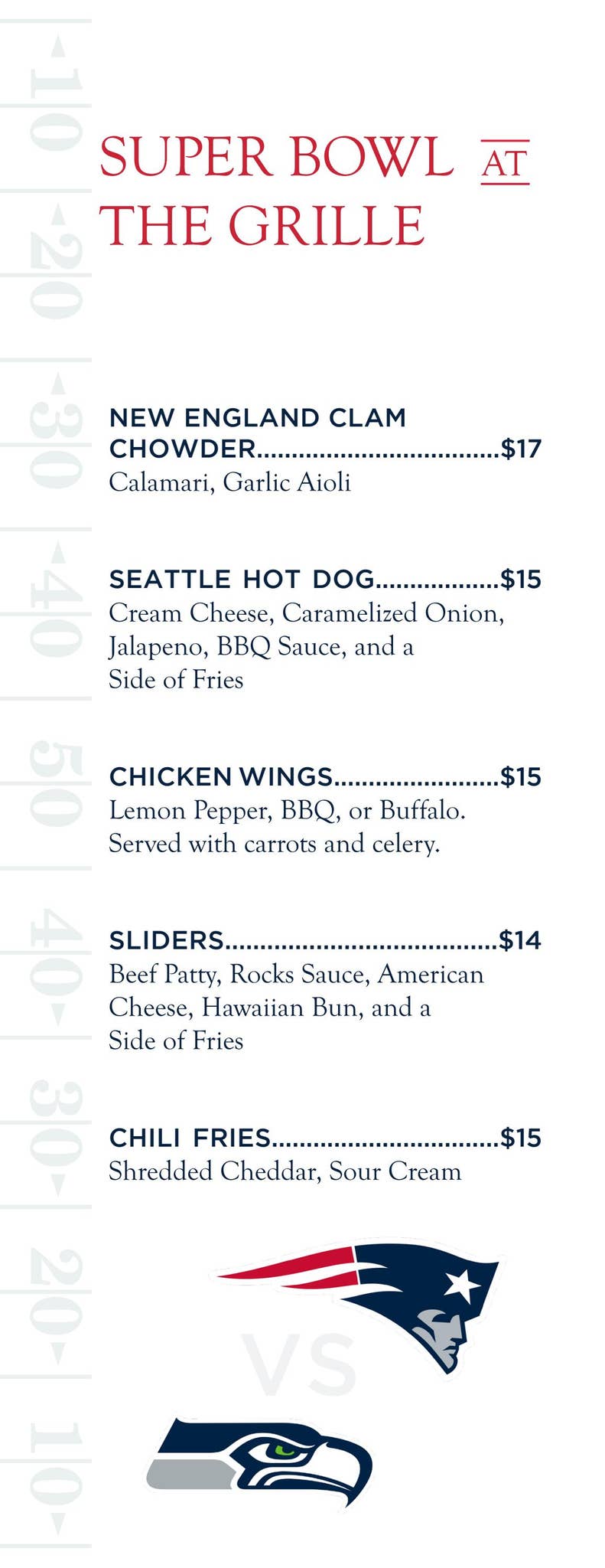 Super Bowl Menu 2026 by gardenofthegodsresortandclub - Issuu