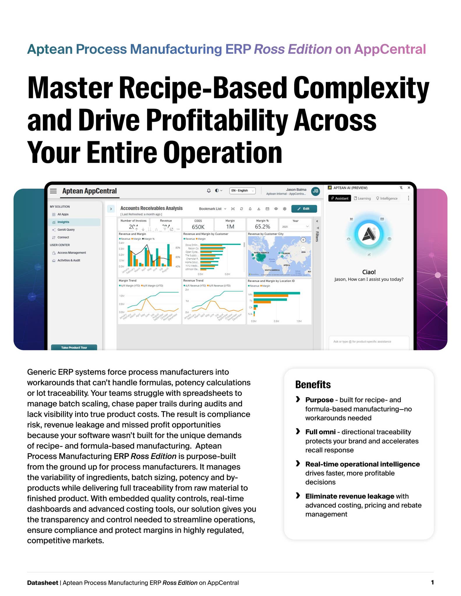 Aptean Process Manufacturing ERP Ross Edition AppCentral (NA) by Aptean ...